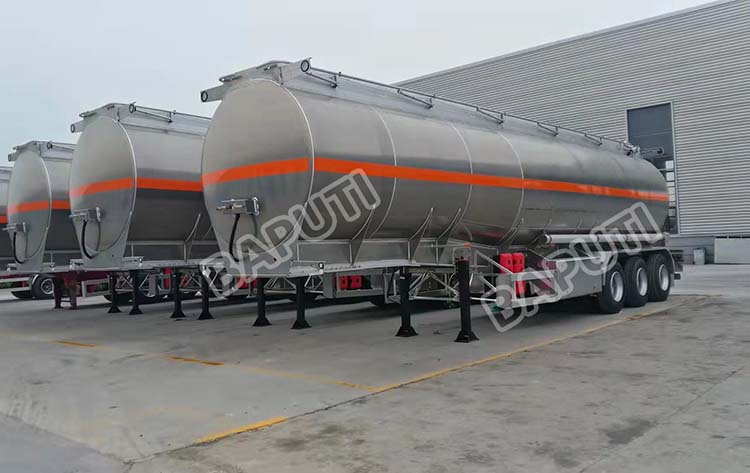 42000 Liters Aluminum Petrol Tanker Trailer