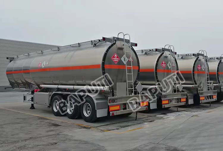 50m3 Diesel Aluminium Tank Tri Axle